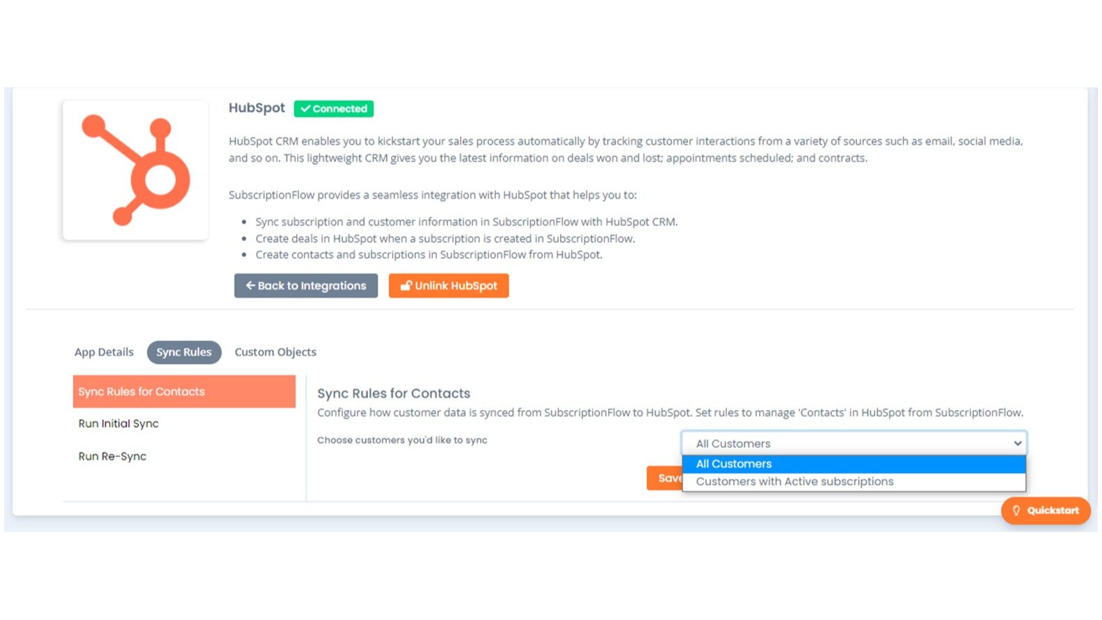 SubscriptionFlow HubSpot Integration | Connect Them Today